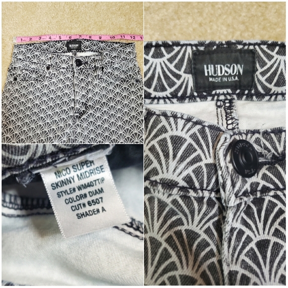 Hudson Jeans | Jeans | Hudson Nico Super Skinny Diamond Art Deco Jeans ...